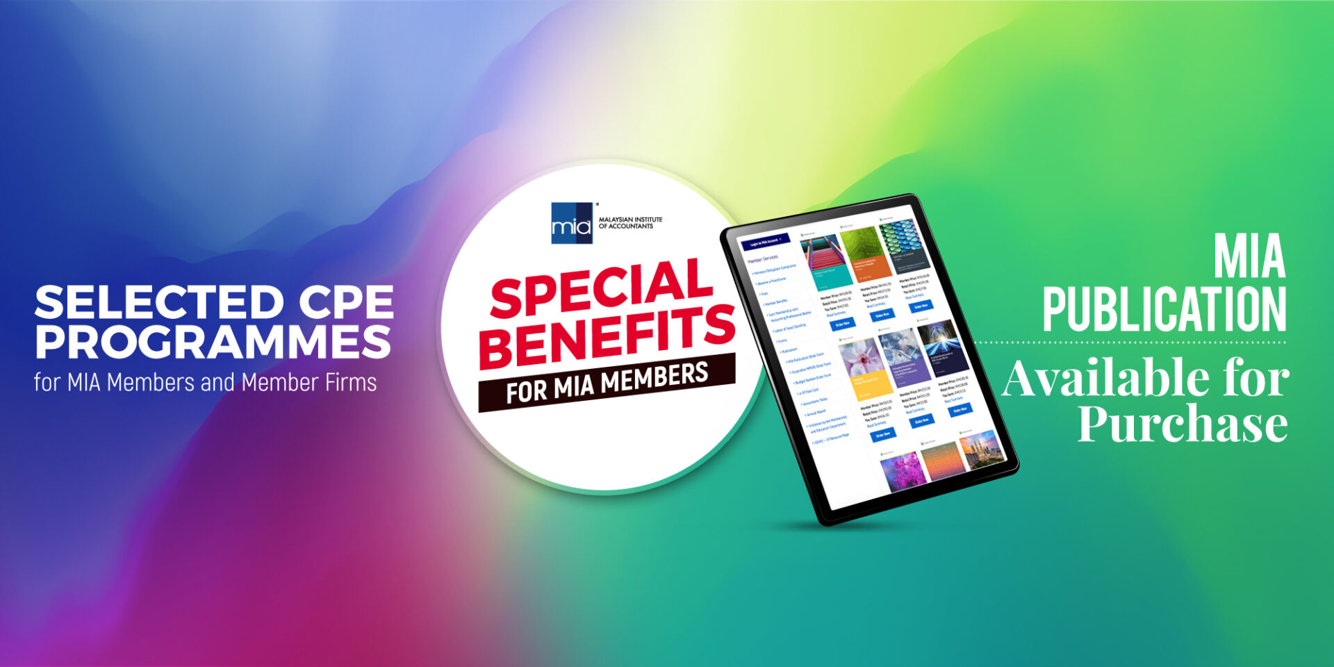Special Benefits for MIA Members on CPE Programmes and Publications ...