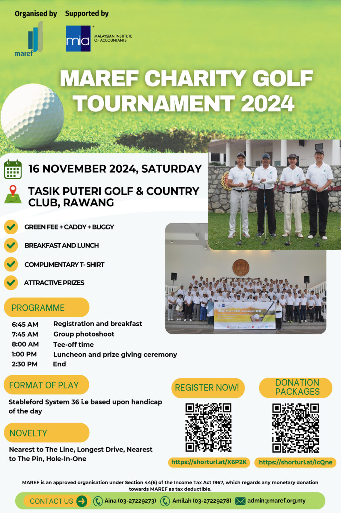 Tee Off for a Purpose: MAREF Charity Golf Tournament 2024 | Accountants ...